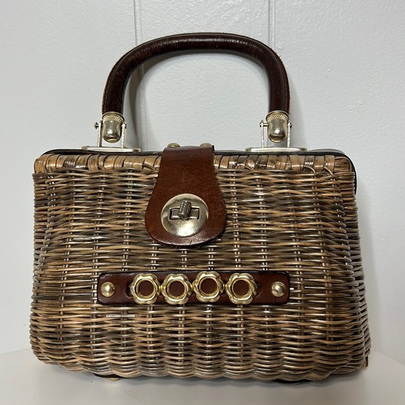 Vintage | Bags | Vintage Basket Purse Clutch | Poshmark